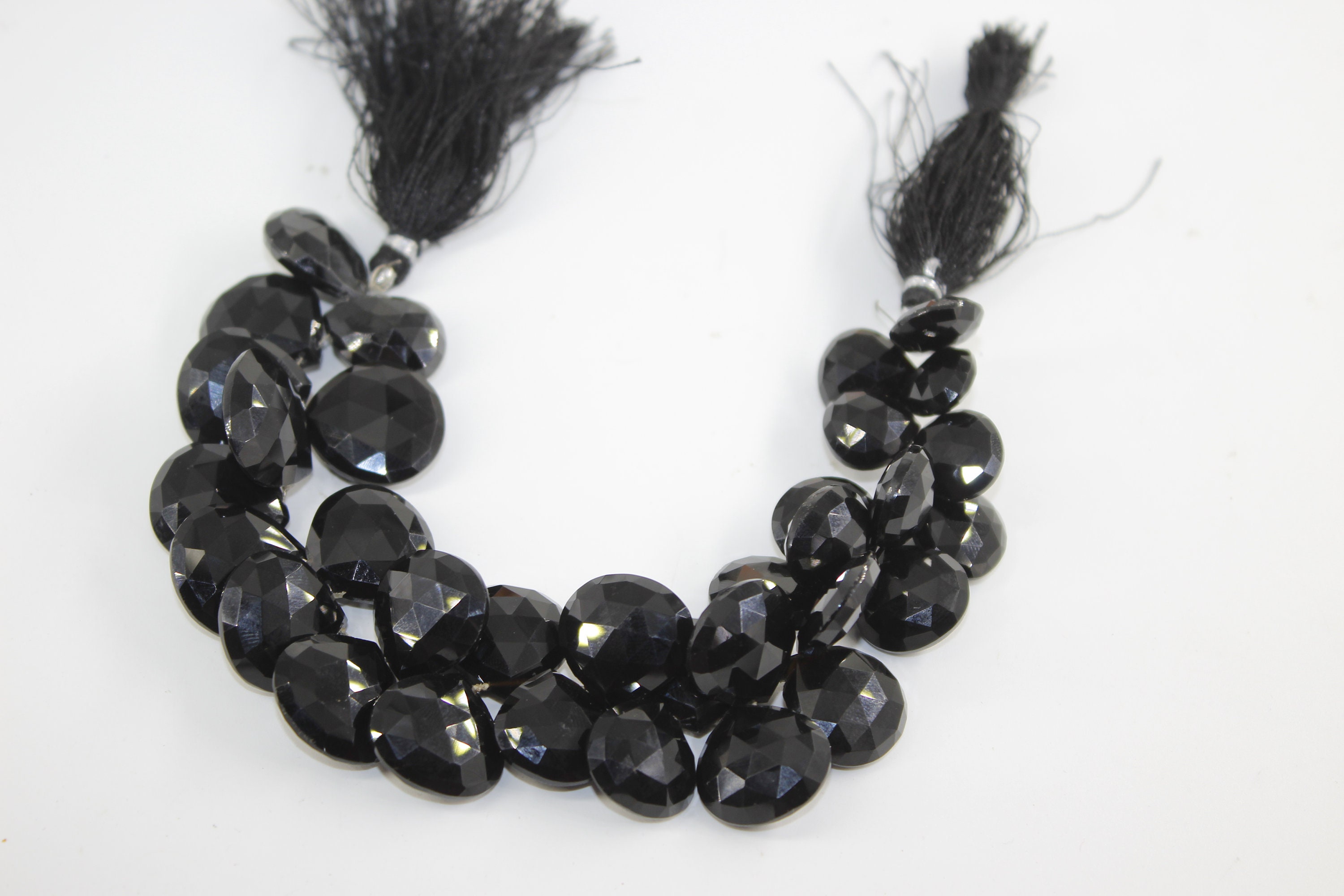Black Spinel Heart Shape Briolette Black Spinel Faceted | Etsy
