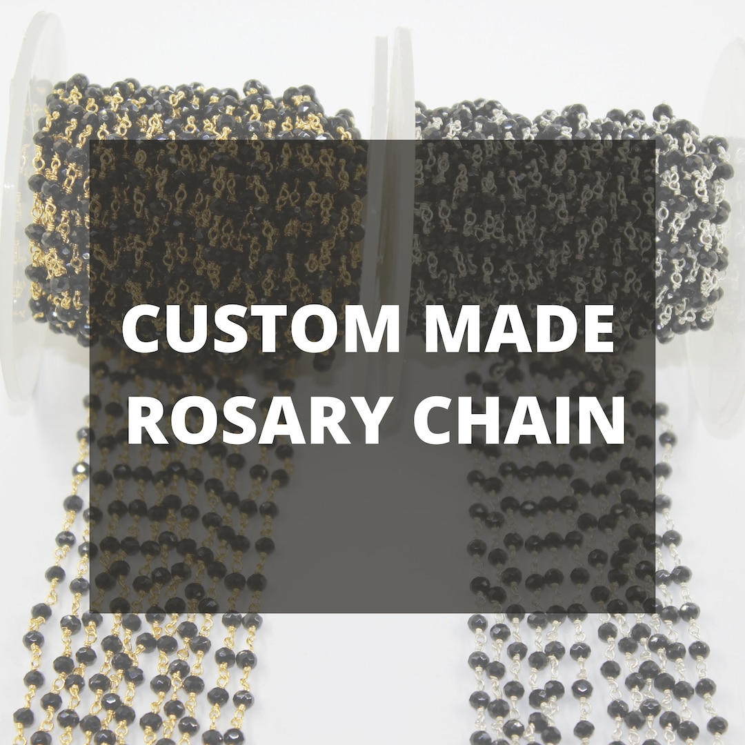Custom Made Rosary Chain With Any Beads Style Gemstones or - Etsy