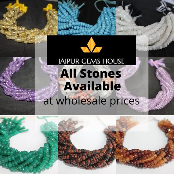 8 Mm Faceted Rondelle Beads All Gemstones Faceted Rondelle - Etsy