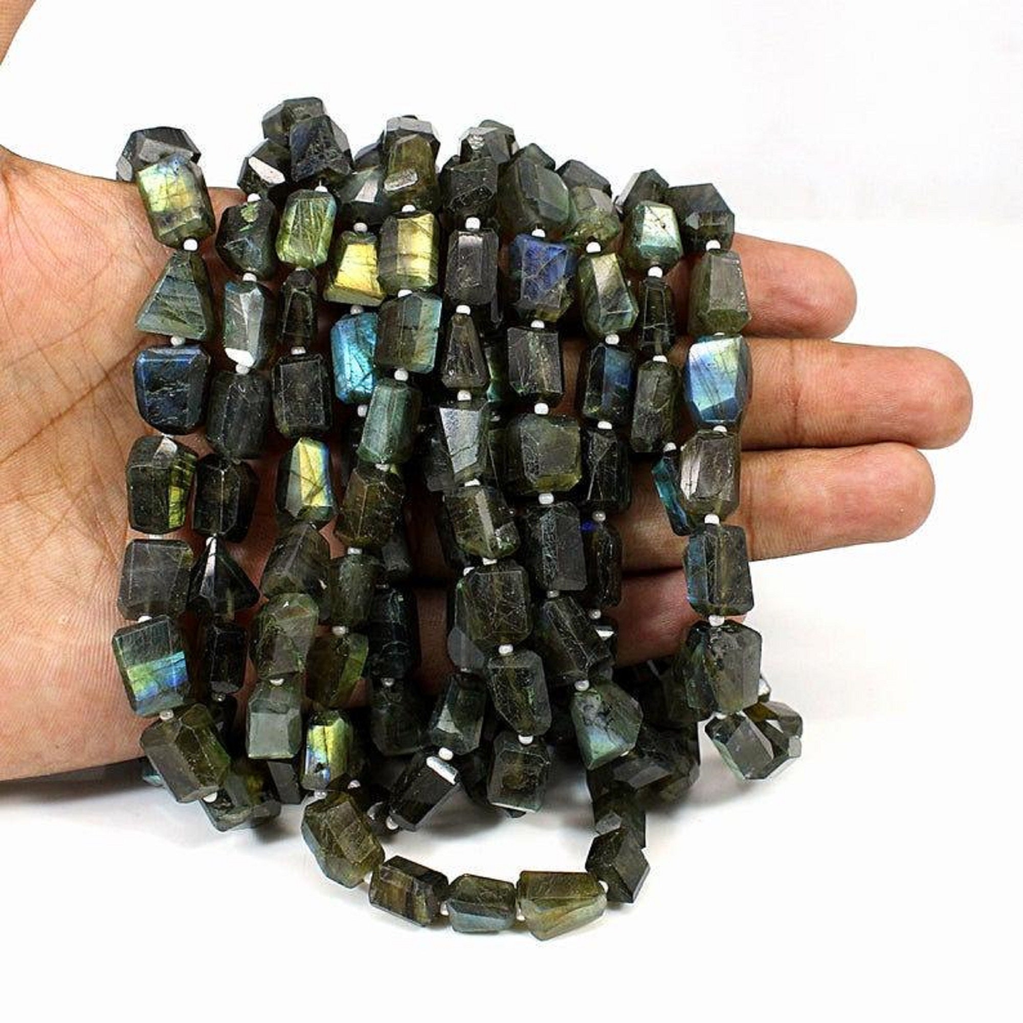 Flashy Labradorite Tumble Gemstone Beads Natural Laborite - Etsy