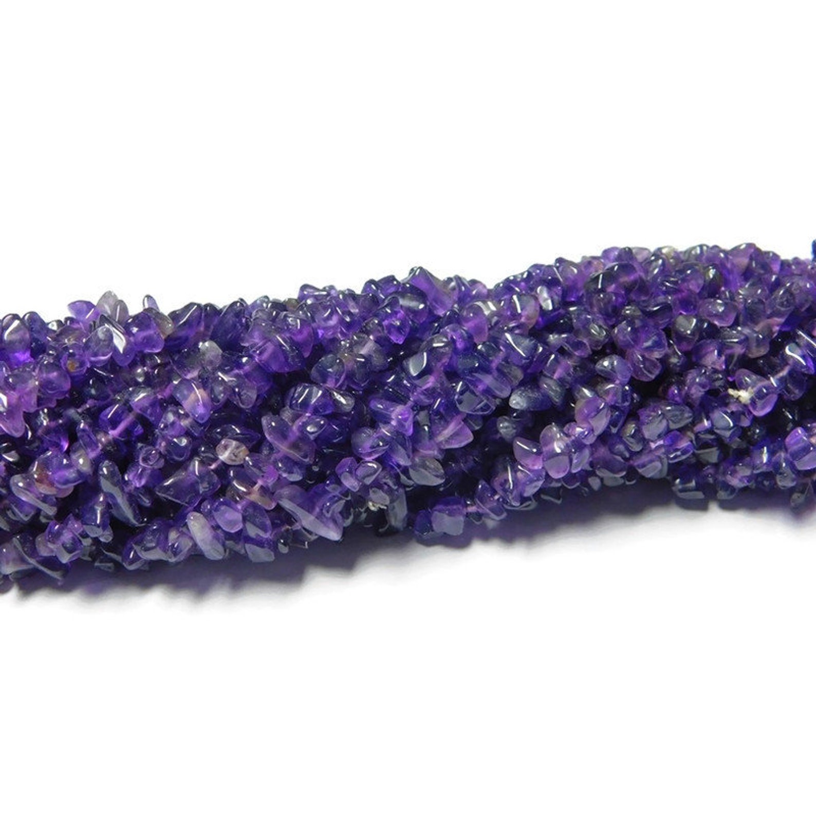 Natural Amethyst Smooth Uncut Chips Beads 34 Strand | Etsy