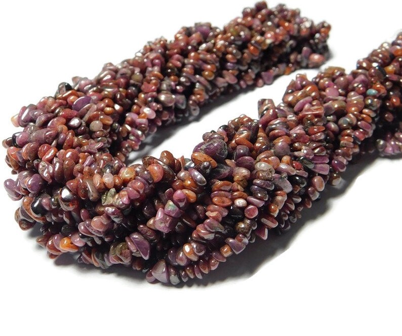 Natural Ruby Smooth Uncut Chips34 Strandaaa Quality - Etsy