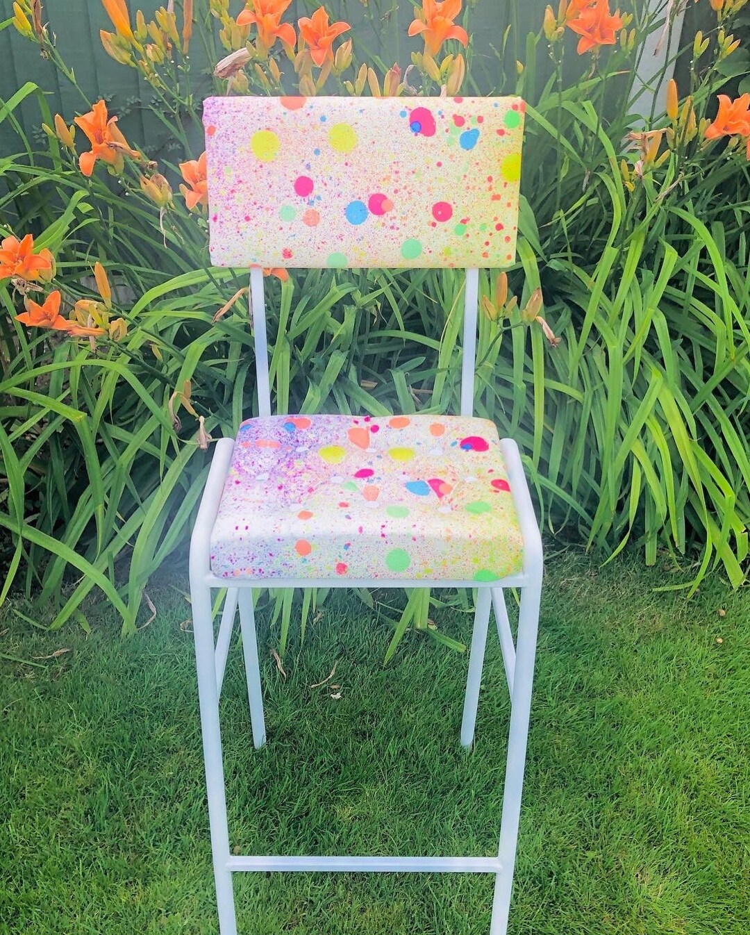Sustainable Splatter Bar Stool - Etsy