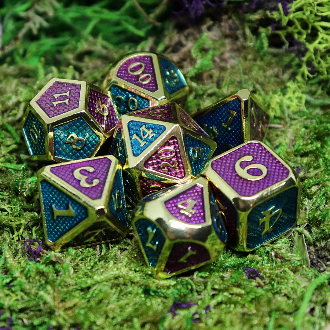 Element Binders Metal Dnd Dice Set - Etsy