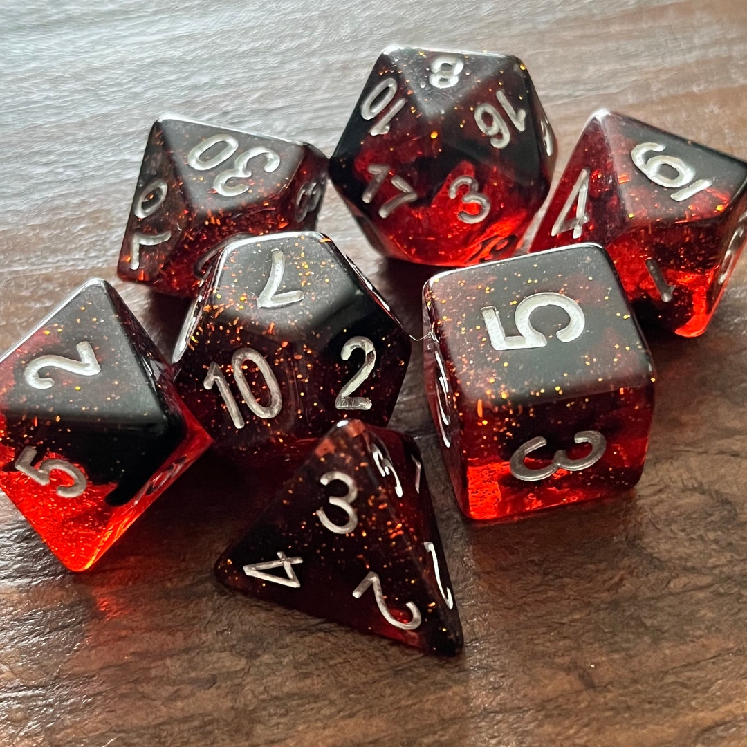 Ethereal Amber Dnd Dice Set - Etsy