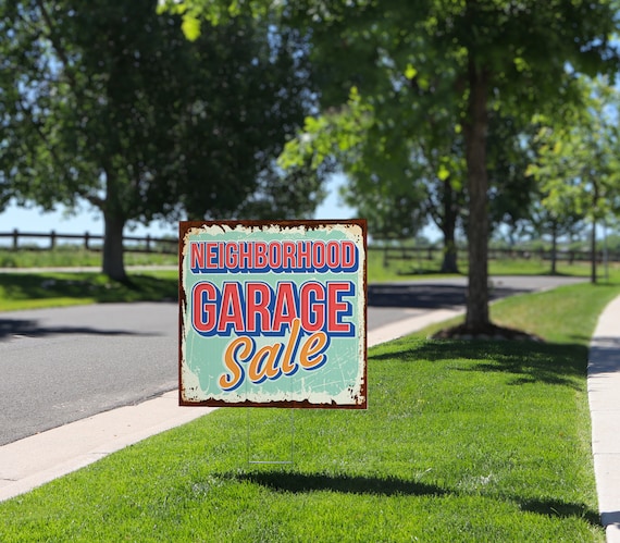 Neighborhood Yard Sale Signs