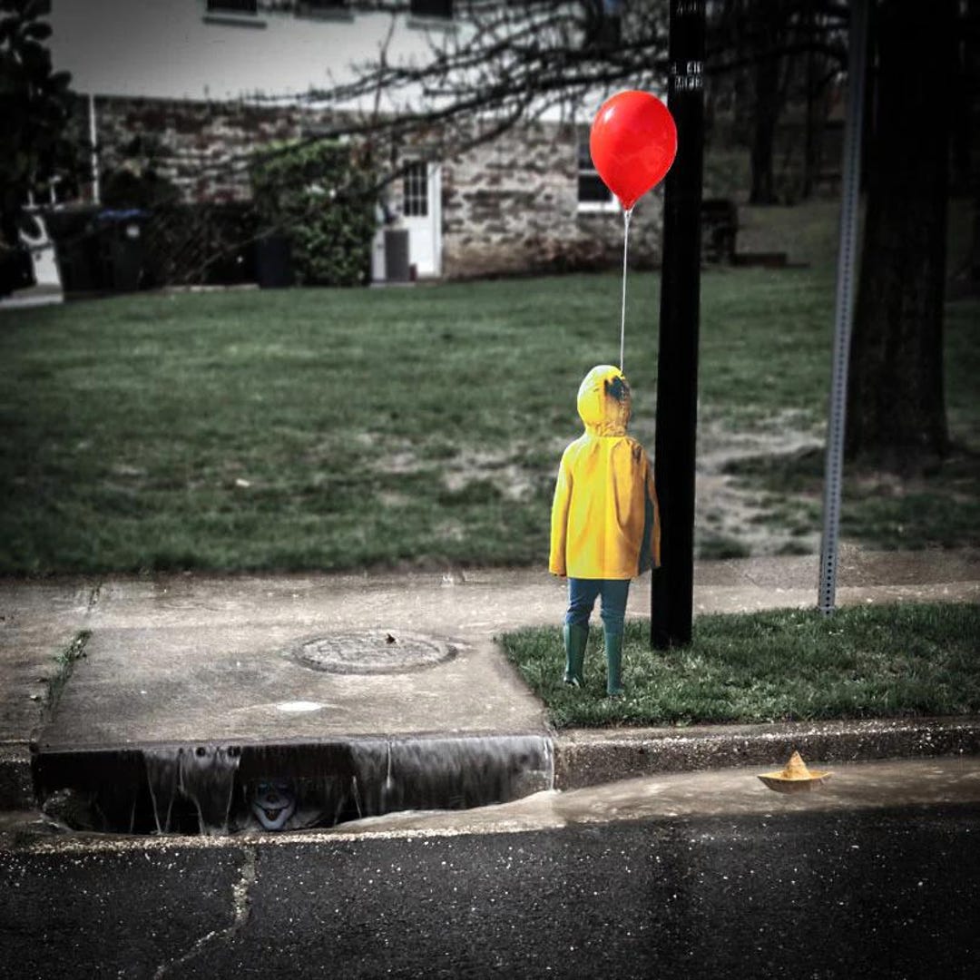 Georgie Red Balloon Halloween Lawn Decor Kit - Etsy