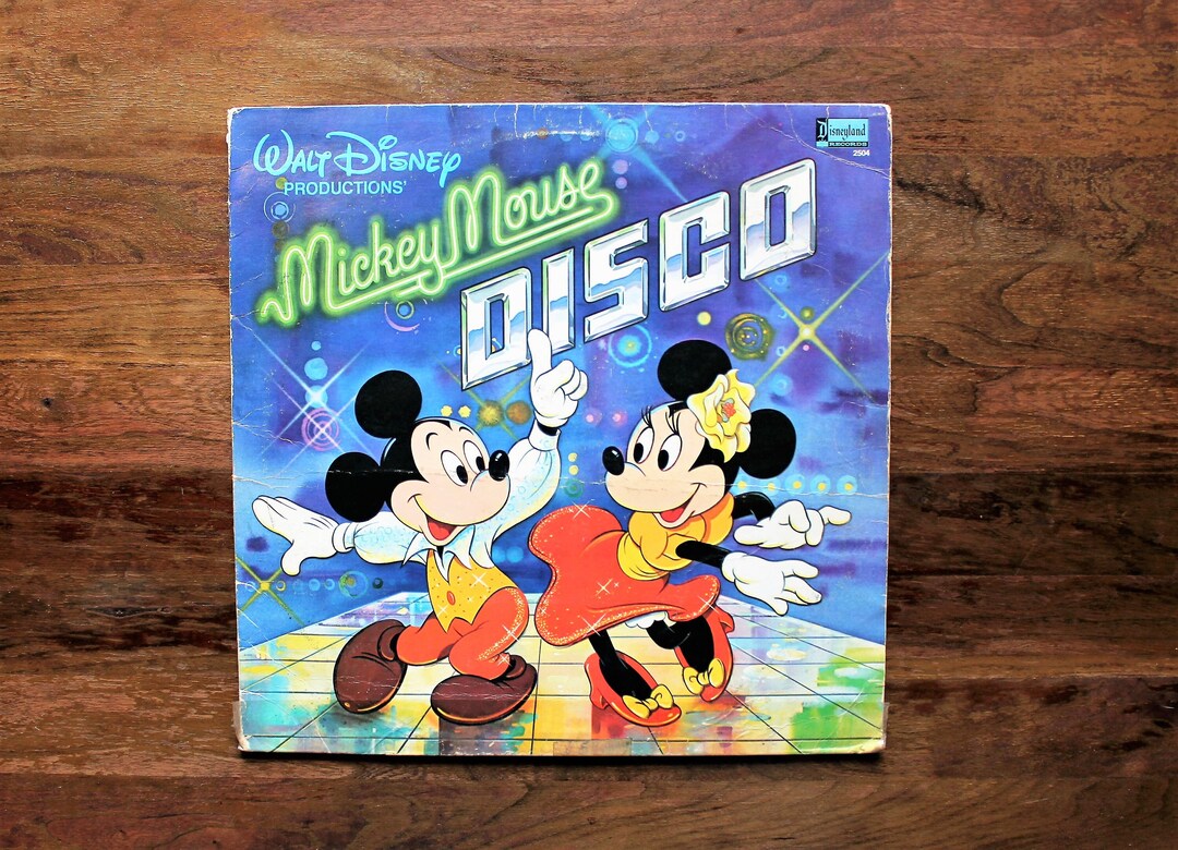 Mickey Mouse Disco Walt Disney Vintage Vinyl Record Album - Etsy