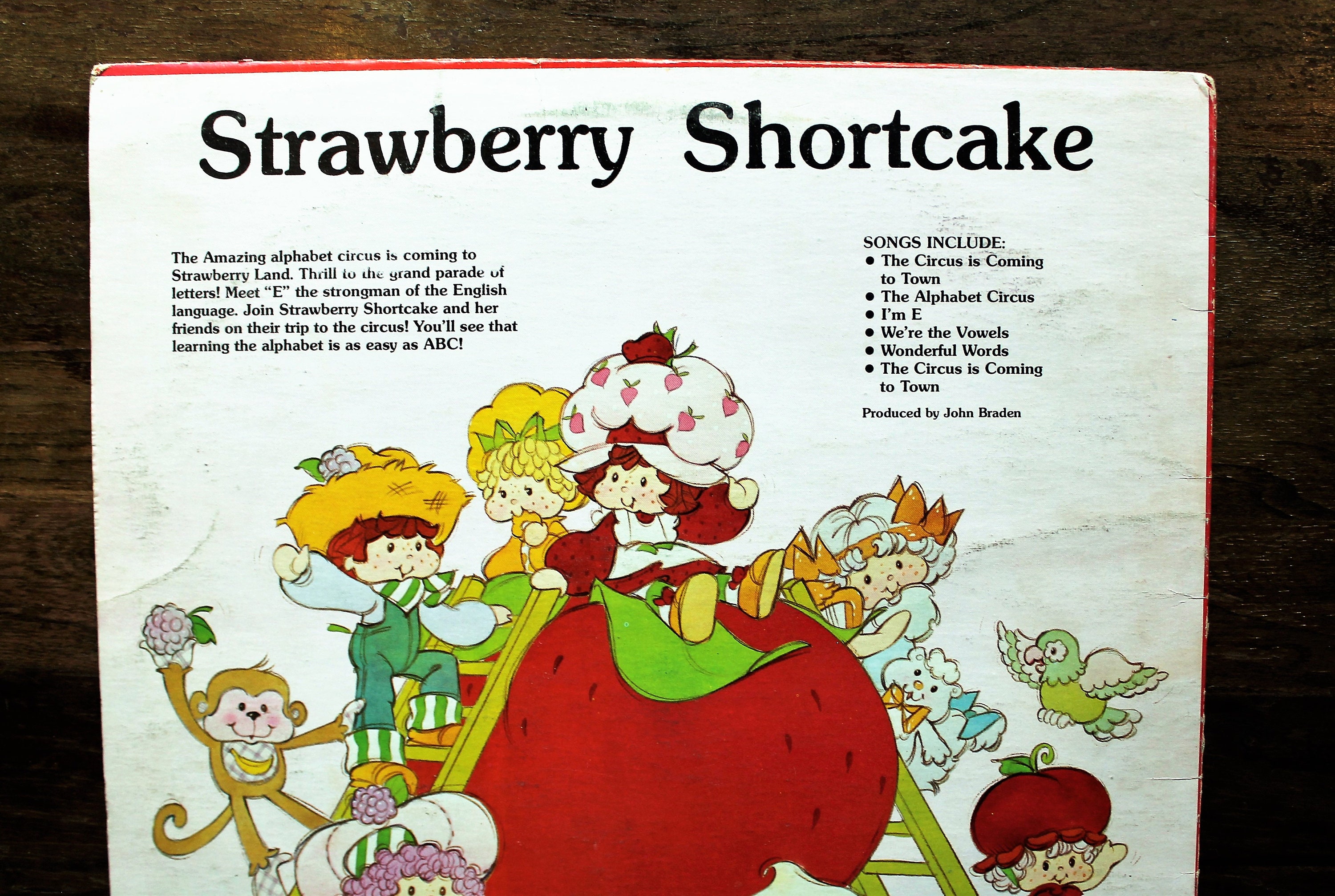 Strawberry Shortcake Alphabet Record Vintage Vinyl Record Album - Etsy