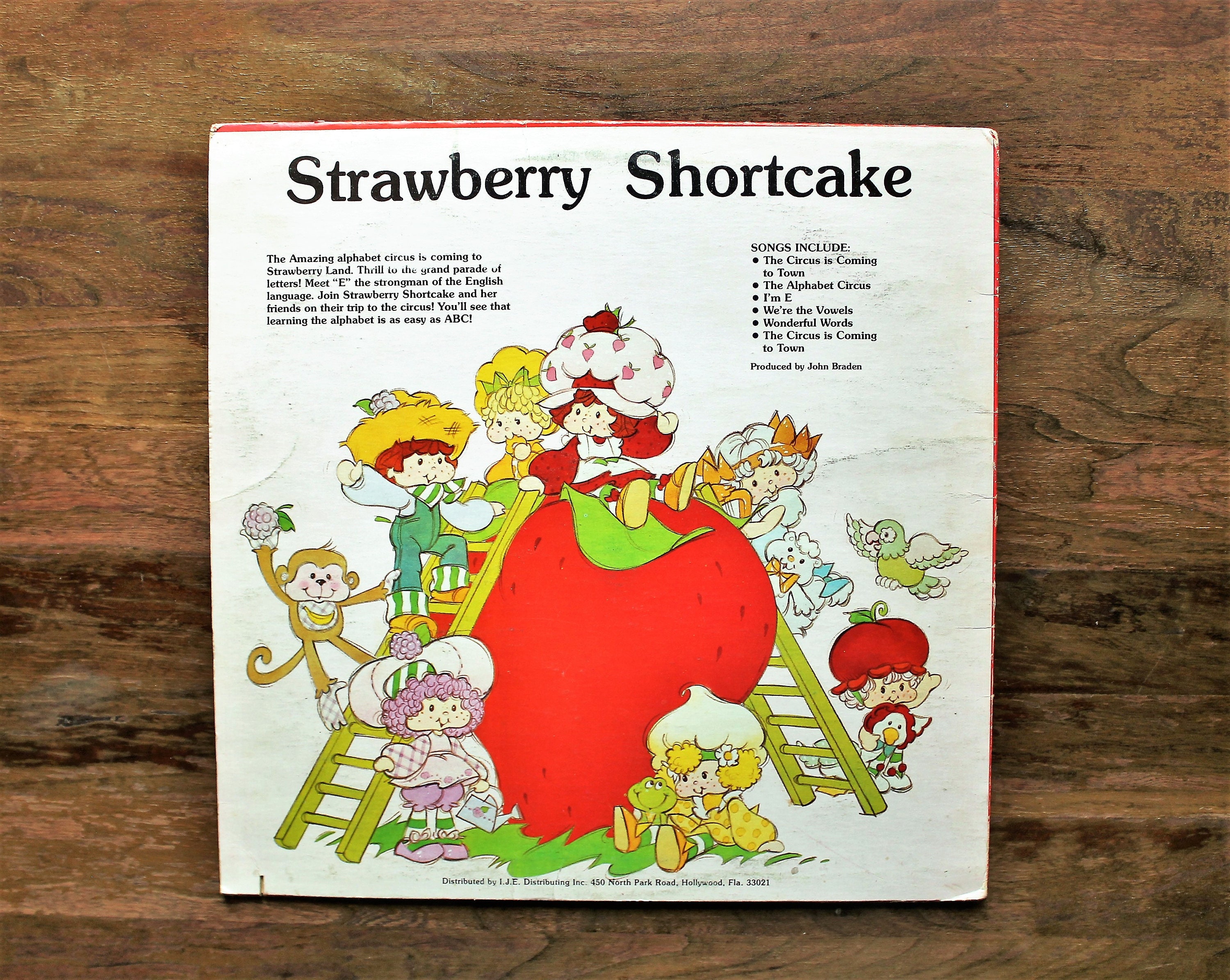 Strawberry Shortcake Alphabet Record Vintage Vinyl Record Album - Etsy
