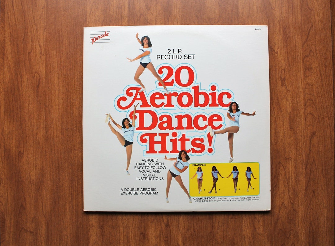 20 Aerobic Dance Hits Workout Double Album Vintage Vinyl Record Album ...