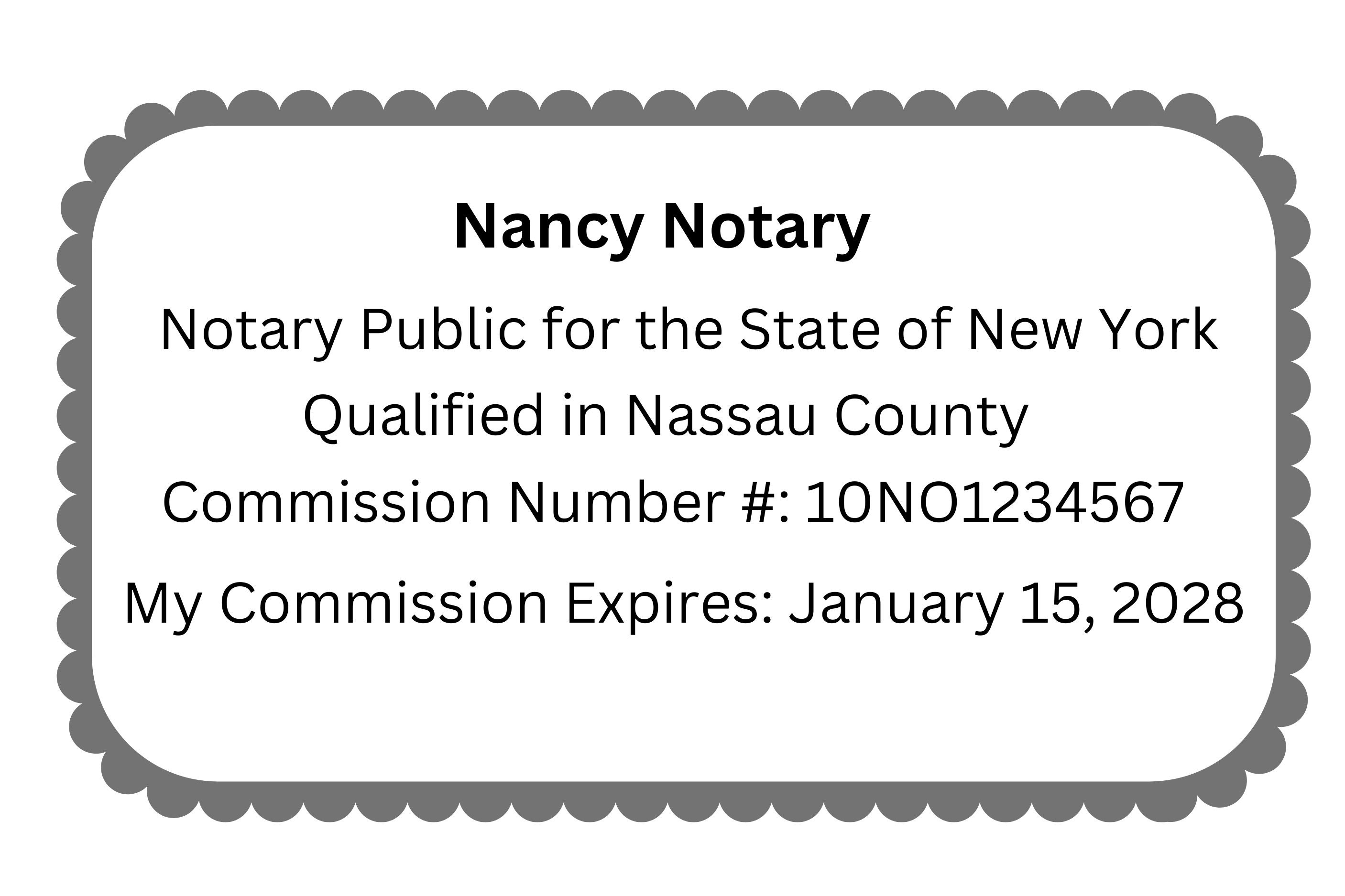 Electronic Notary Stamp **ANY STATE LISTED** - Etsy