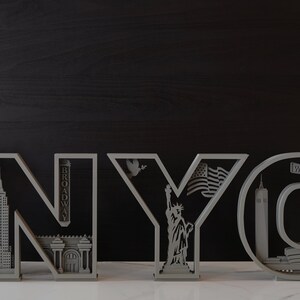 New York City Letters NYC Wall Art NYC House Warming Gift | Etsy