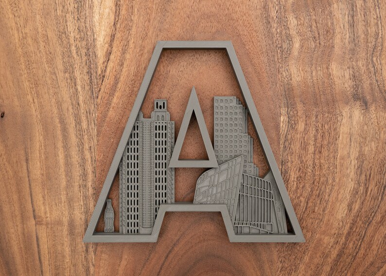Atlanta Letters Atlanta Home Decor ATL Interior Design Wall - Etsy
