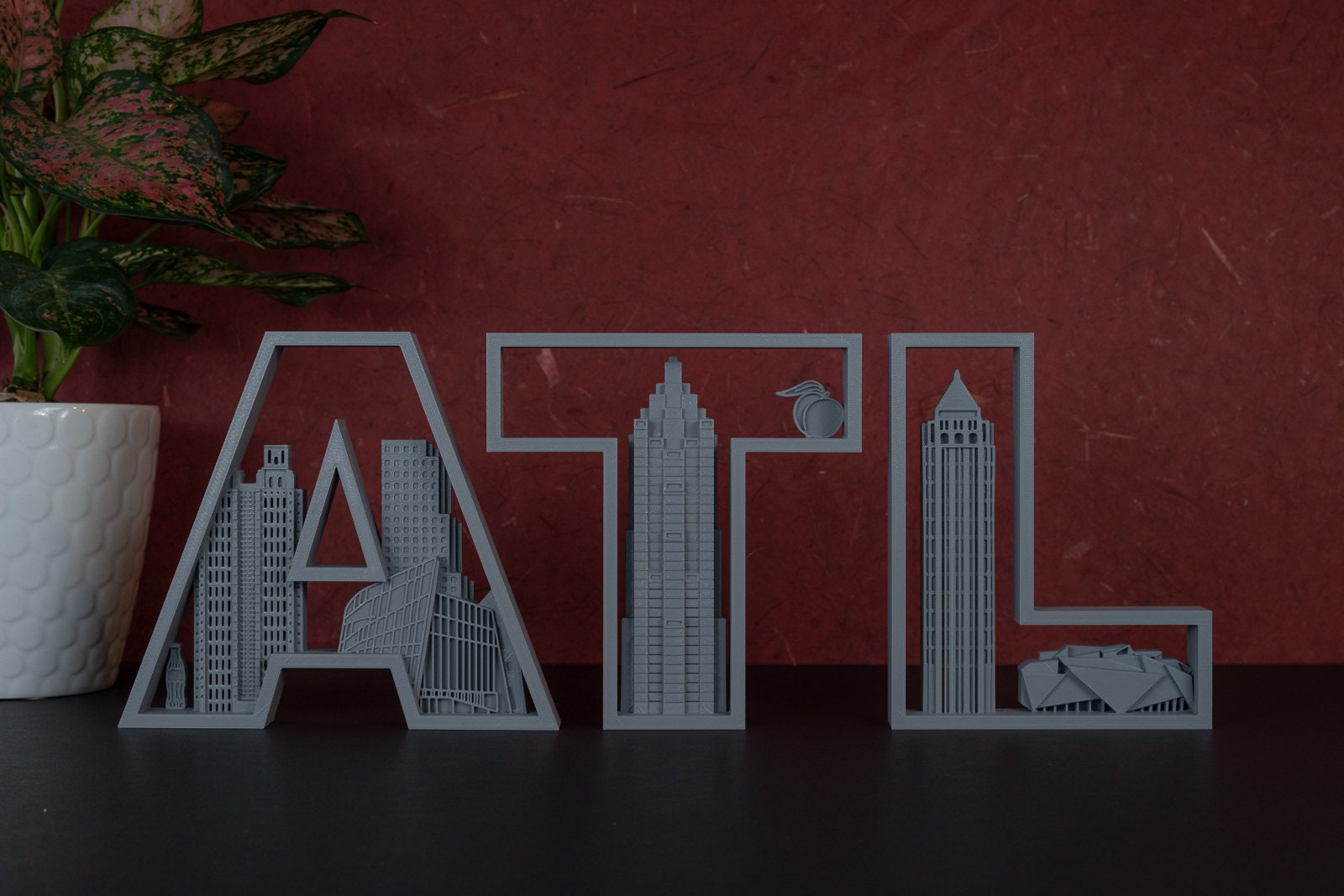 Atlanta Letters Atlanta Home Decor ATL Interior Design Wall | Etsy