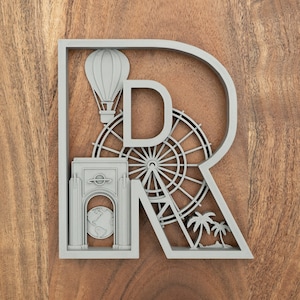 Orlando City Letters, Orlando Wall Art, Florida House Warming Gift, 3D ...