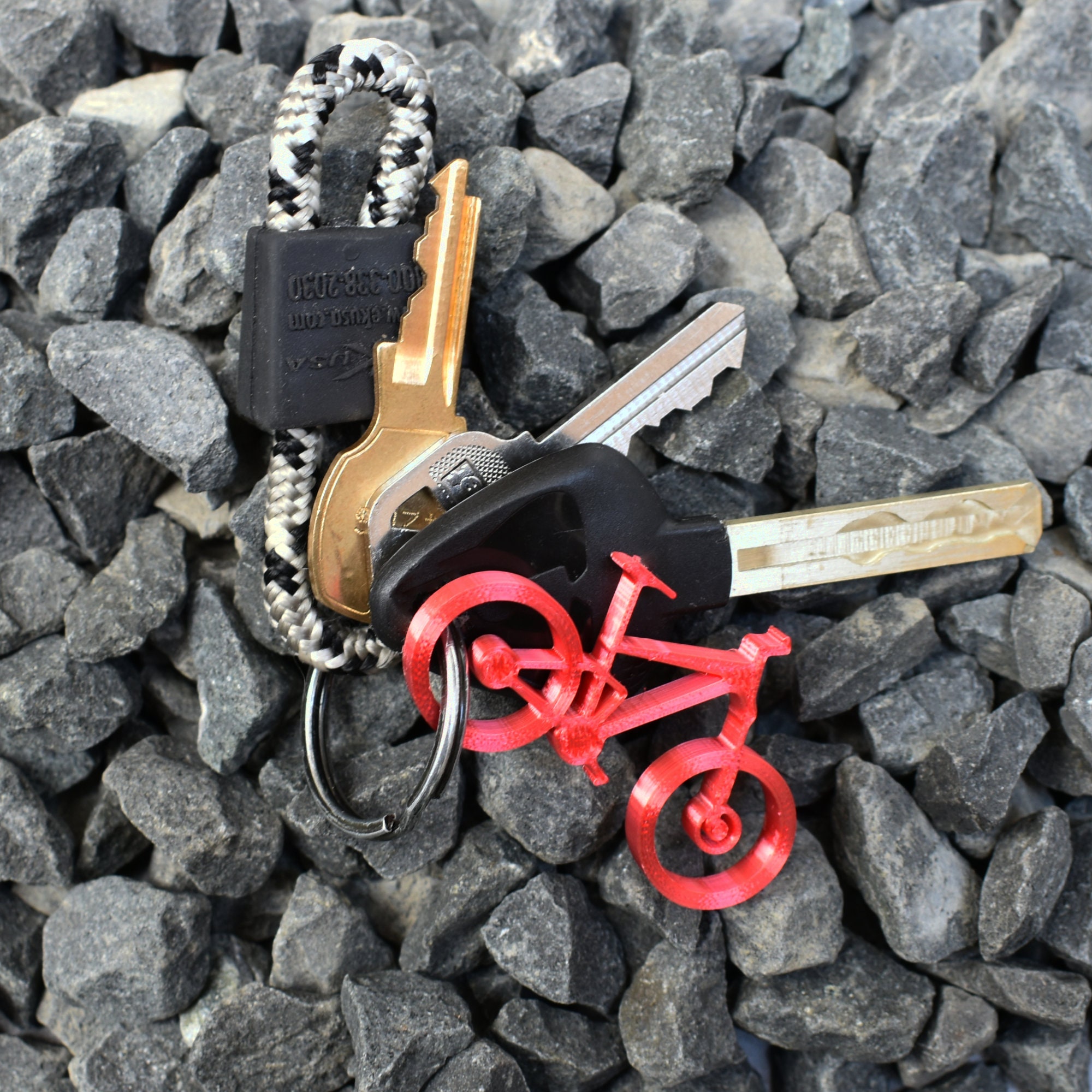 3D Printed Mountain Bike Key Chains 3 Pack Biker Christmas | Etsy