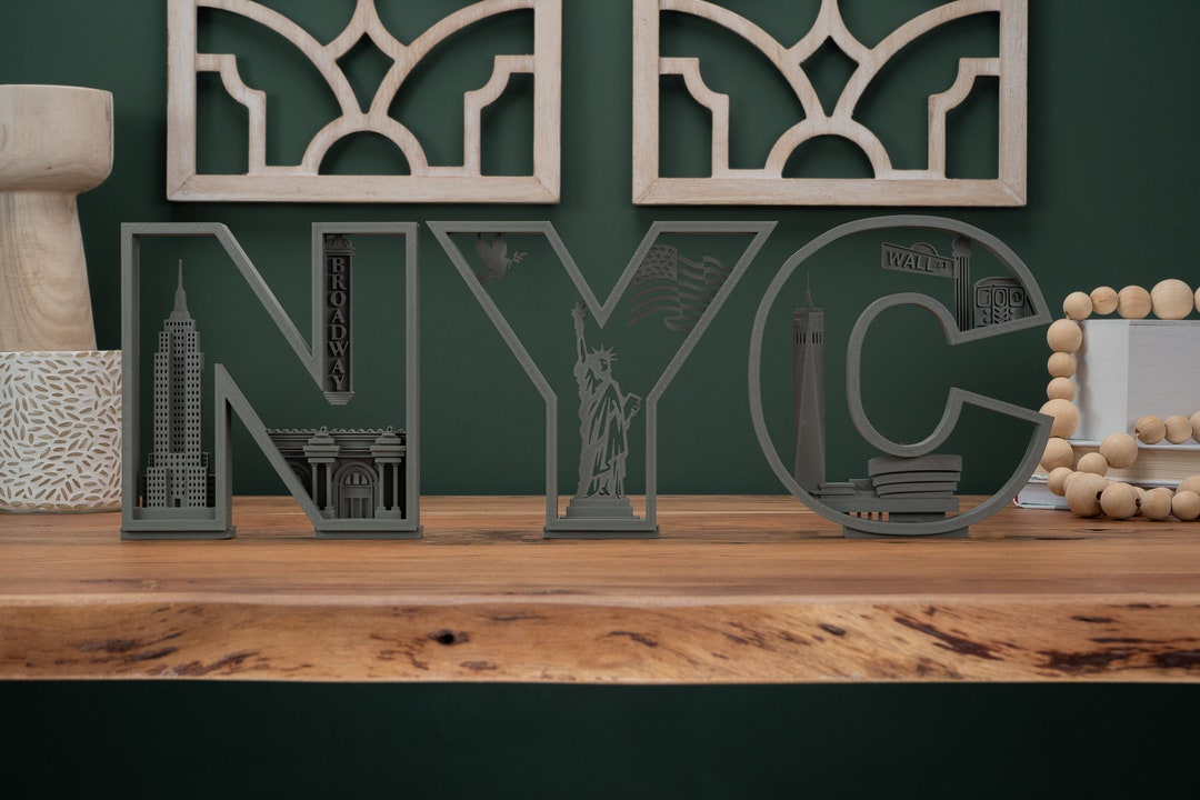 New York City Letters, NYC Wall Art, NYC House Warming Gift, NY Gift ...