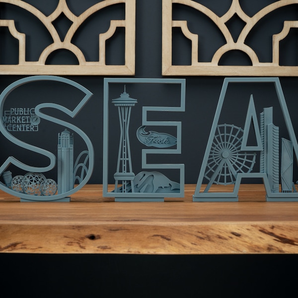 Seattle Skyline - Etsy
