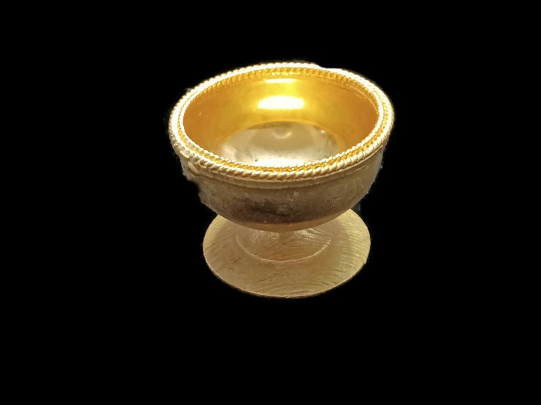 Vtg 90s Gold Tone Mini Chalice - Etsy