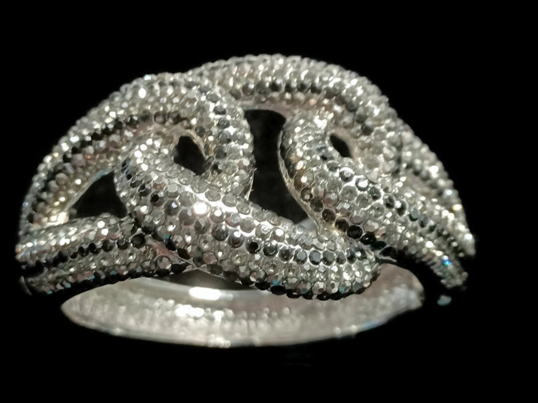 Vtg 80s Stunning Marcasite Snap Closed Bracelet - Etsy