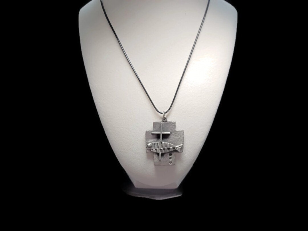 Vtg 80s Christian Symbols Cross Necklace - Etsy
