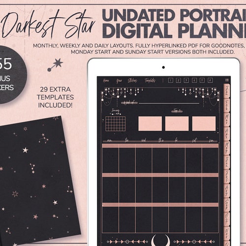 Undated Colorful Digital Planner for Goodnotes Colorful - Etsy