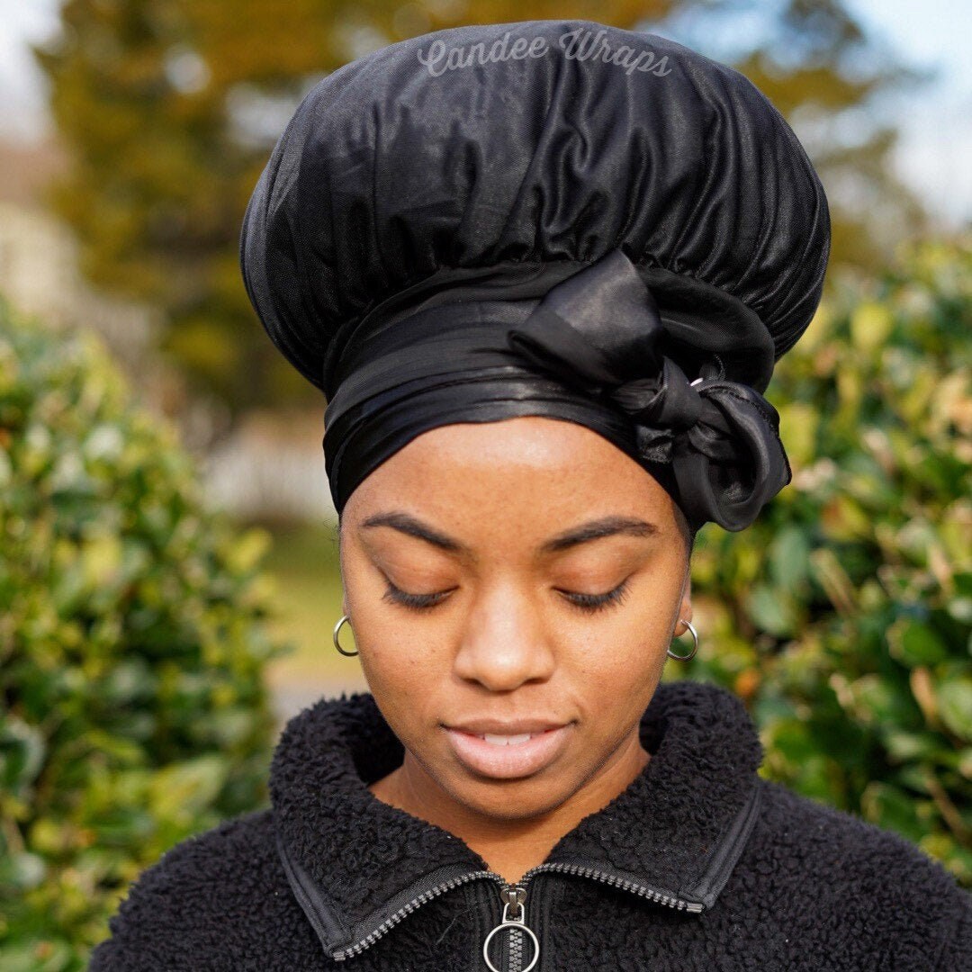 Large Single Layer Bonnet, Headwrap, Puff Wrap, Multiple Colors - Etsy