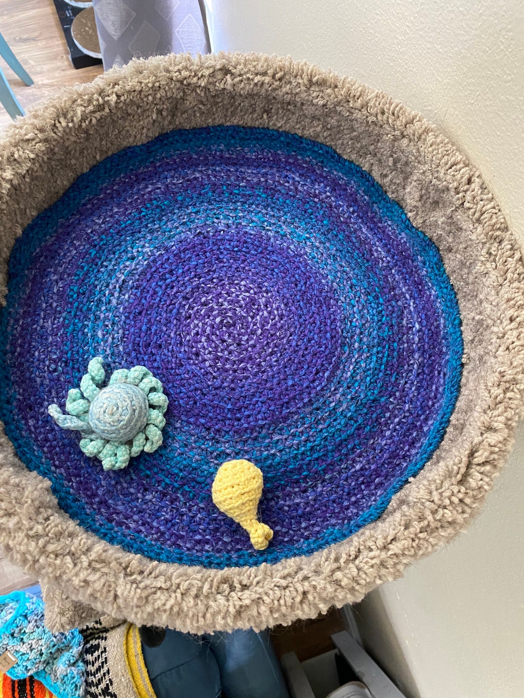 Round Cat Mat - Etsy