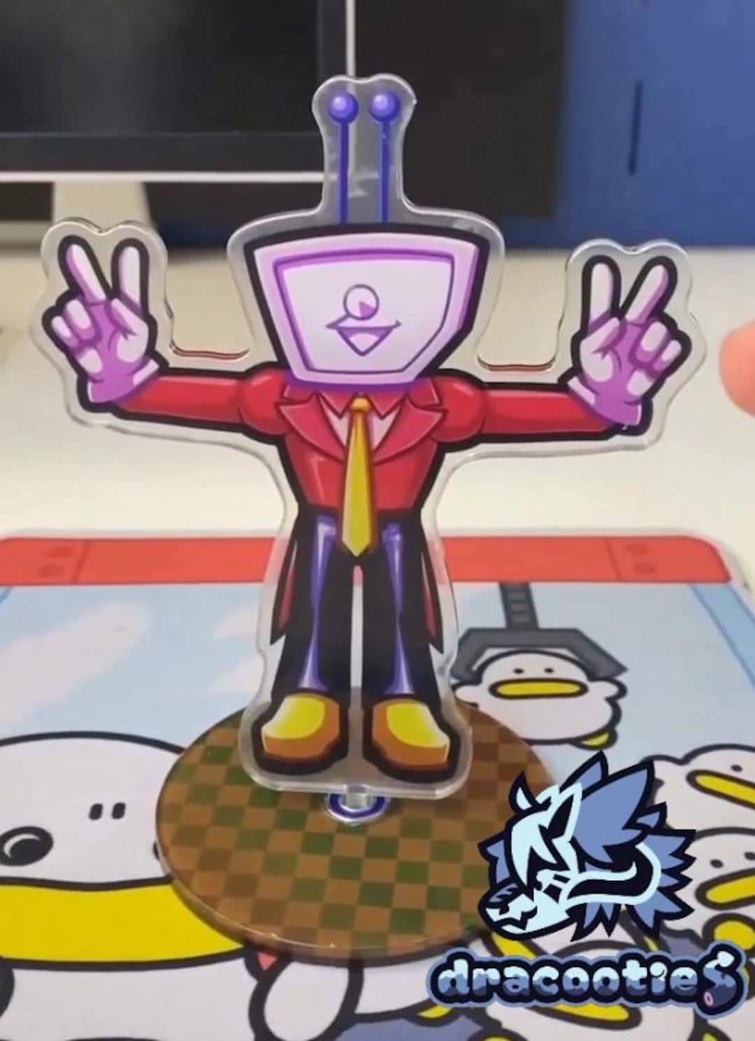 IN STOCK Deltarune Tenna T-V Pose Spinning Standee | Unofficial Fan ...