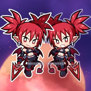 IN STOCK Disgaea Acrylic Charms | Unofficial Fan Merch | Laharl, Etna ...