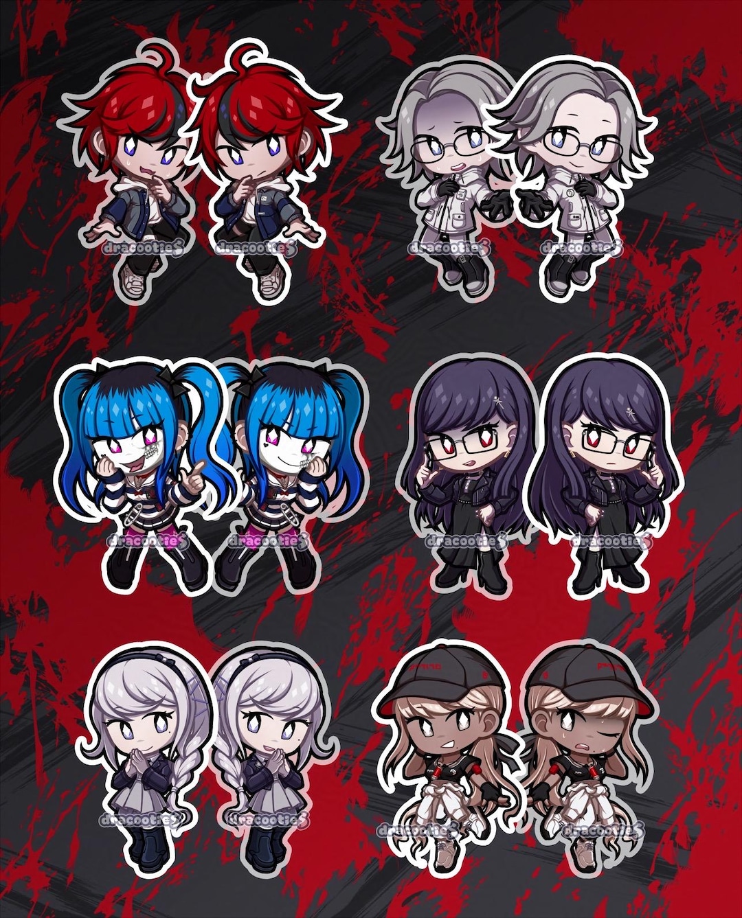 IN STOCK the Hundred Line Acrylic Charms Set | Unofficial Fan Merch ...