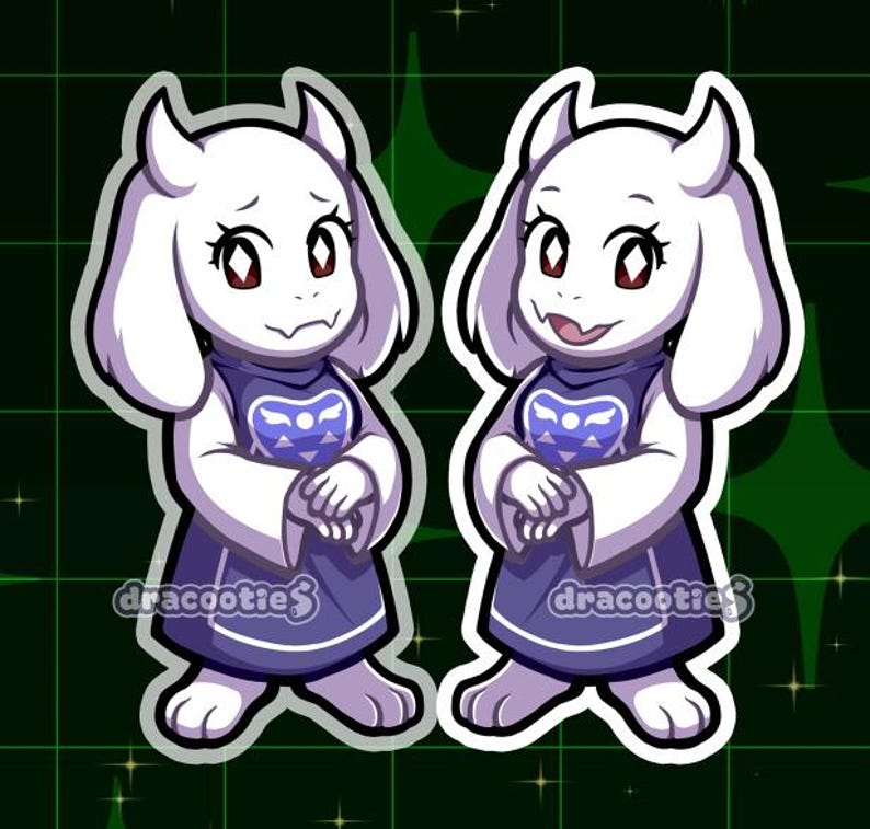 RESTOCKING TOGORE Undertale Acrylic Charms | Unofficial Fan Merch ...