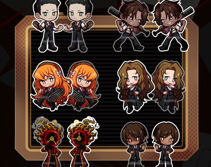 Holographic Vinyl Sticker Ryoshu, Faust, Ishmael limbus Company - Etsy