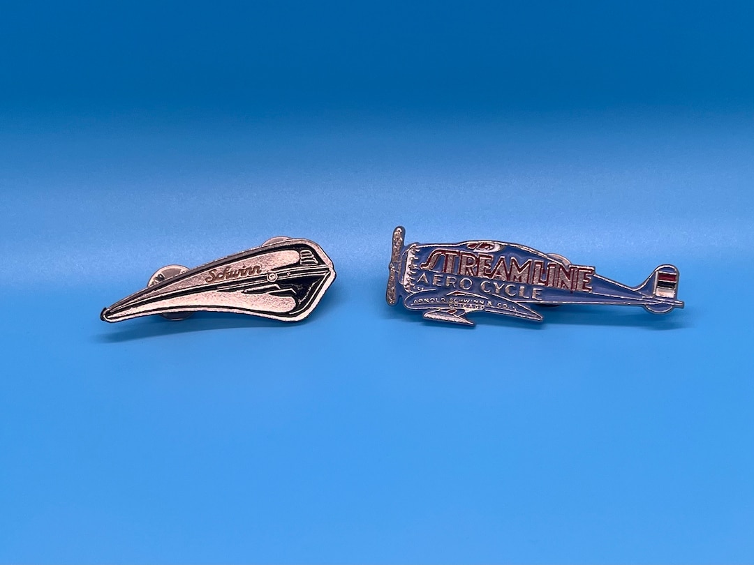Rare Vintage 1930's Schwinn Streamline Aero Cycle Enameled Pins (set of ...