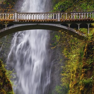 Multnomah Falls Photo - Oregon Waterfall Fine Art Photography Image ...