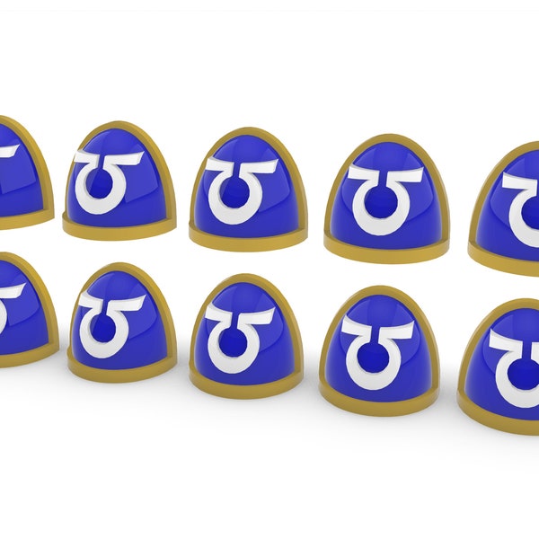 Ultramarines Shoulder Pads - Etsy
