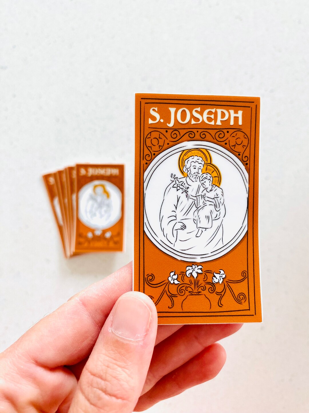 Catholic Saint Sticker - Saint Joseph Terror of Demons - Christmas ...
