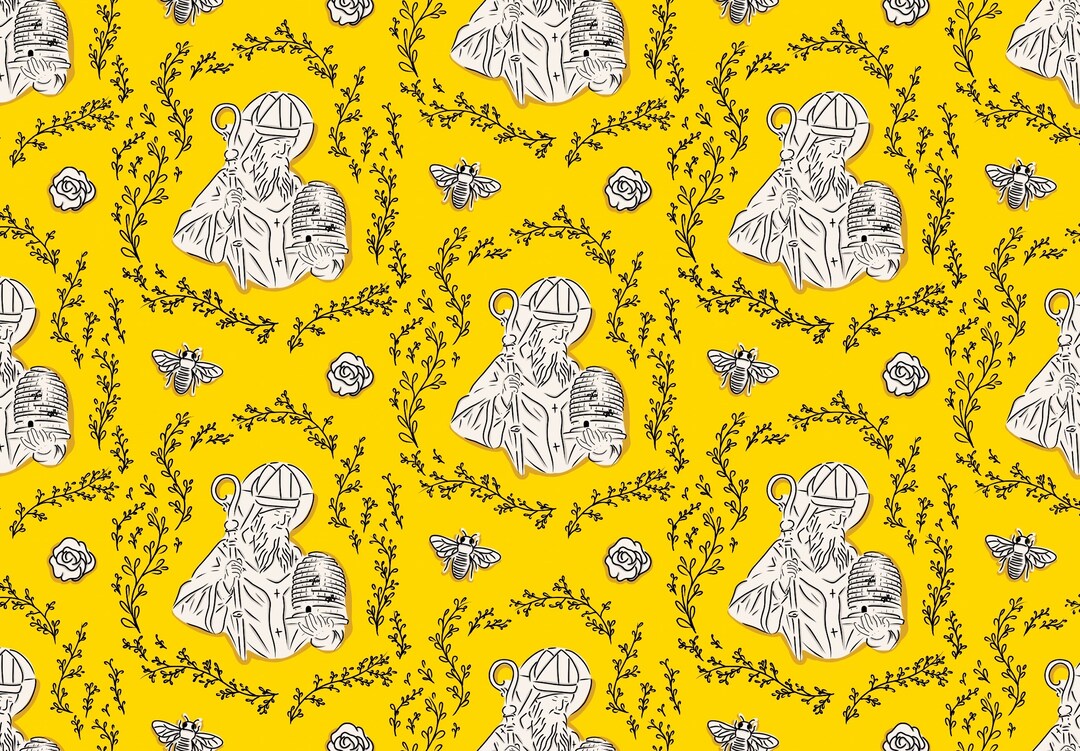 5 Catholic Saint Ambrose Wrapping Paper Sheets - Christian Catholic ...