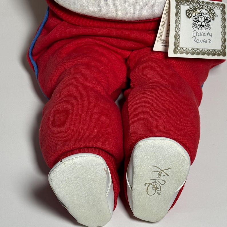 Vintage Xavier Roberts Little People Doll Adolph Ronald, Dark Hair Blue ...