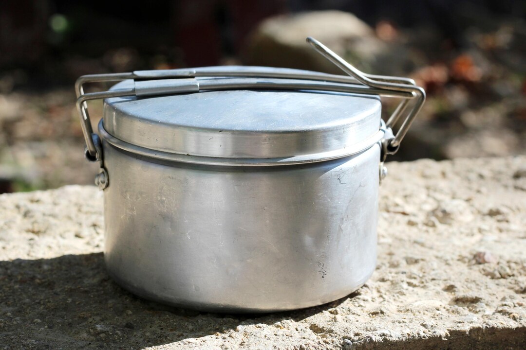 Vintage Mess Kit Army, Aluminum Saucepan/ Plate, Military Lunch Box ...