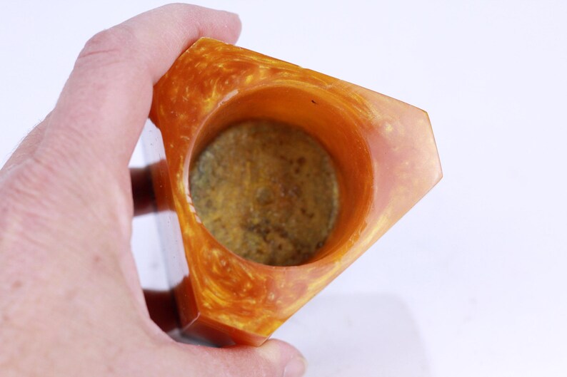 Vintage Orange Catalin/ Bakelite Pencil Holder, Desk Organizer - Etsy