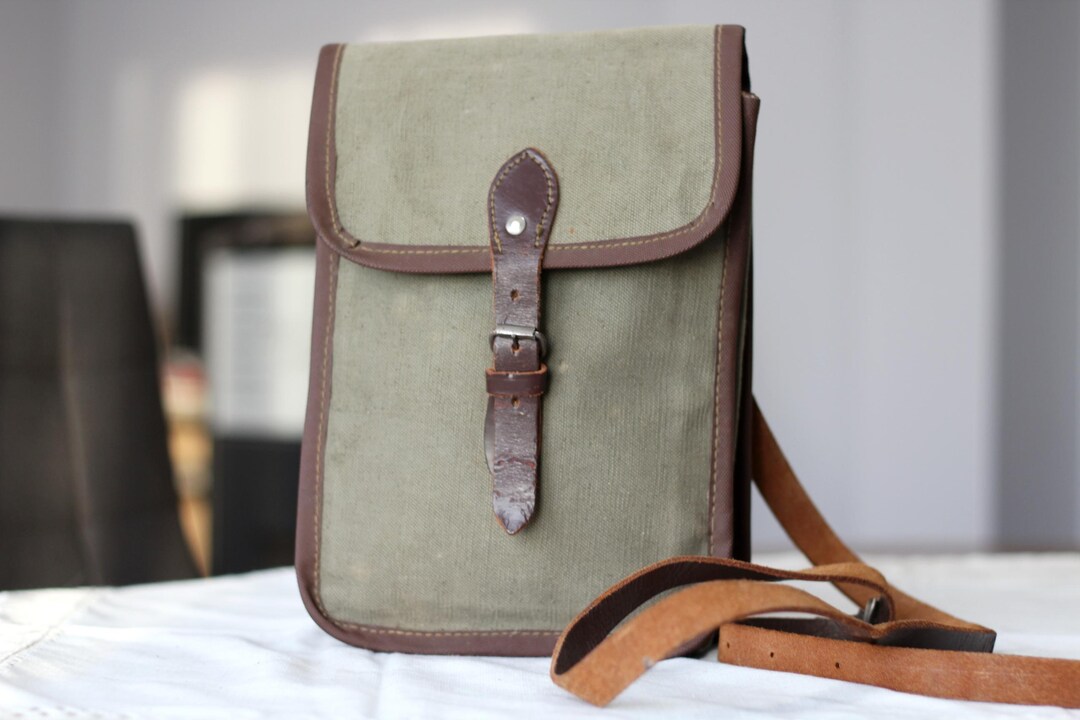 Vintage Canvas Military Officer Bag, Maps-case, WW2 Model, Soviet Army ...