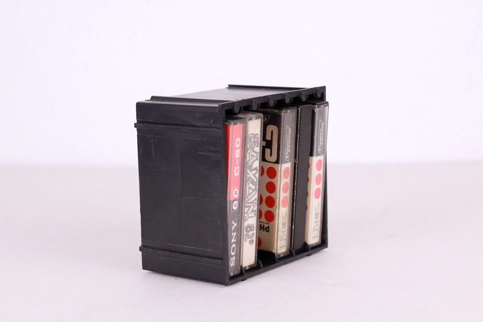 Retro Cassette Tape Holder, Tape Cabinet, Cassette Storage, Carrier - Etsy