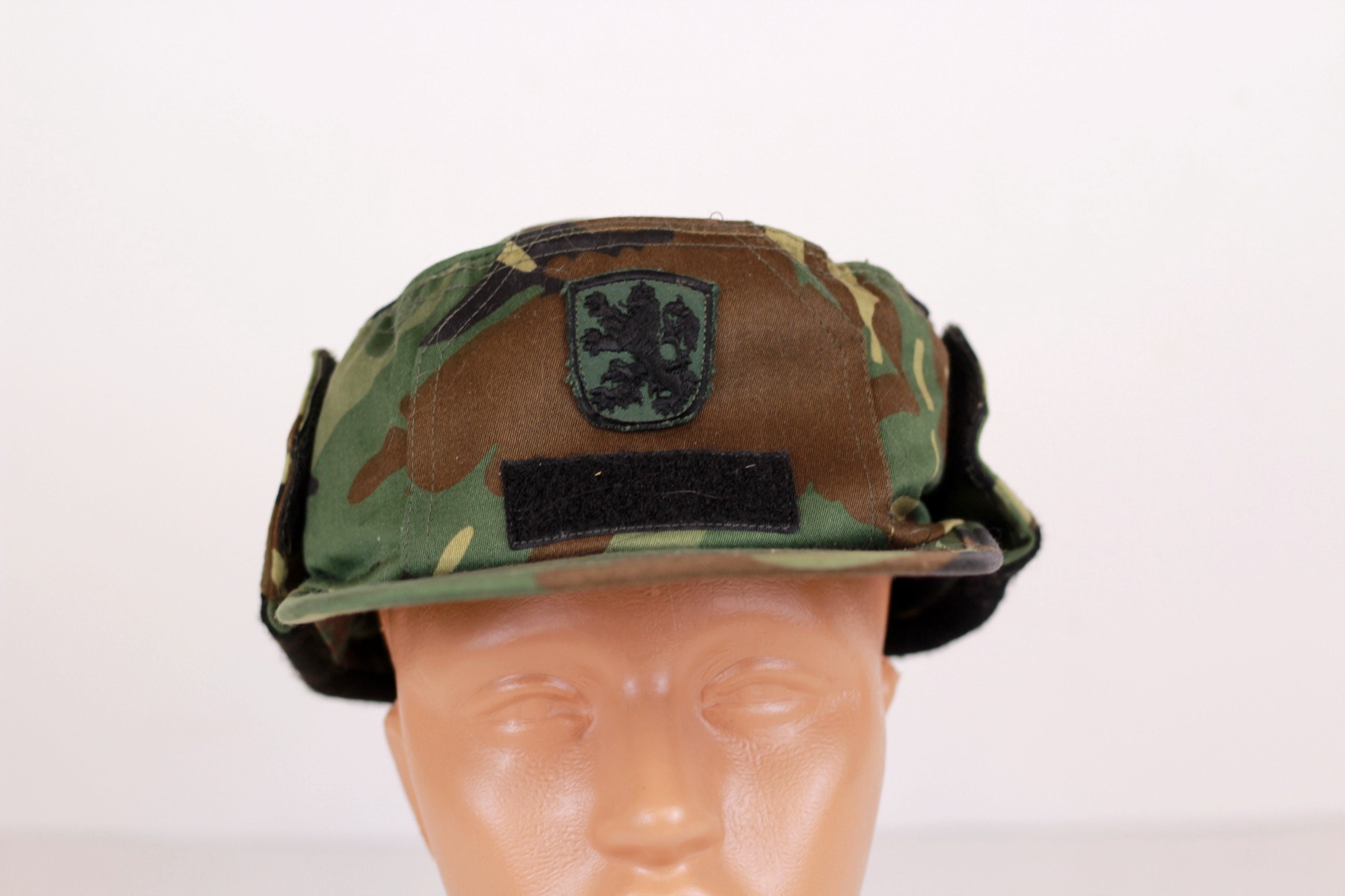 Vintage Army Winter Warm Cap, Uniform Hat, Military, Ushanka ...