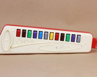 Vintage Kid's Triola, Orange Harmonica, Made in DDR, Music Instrument ...