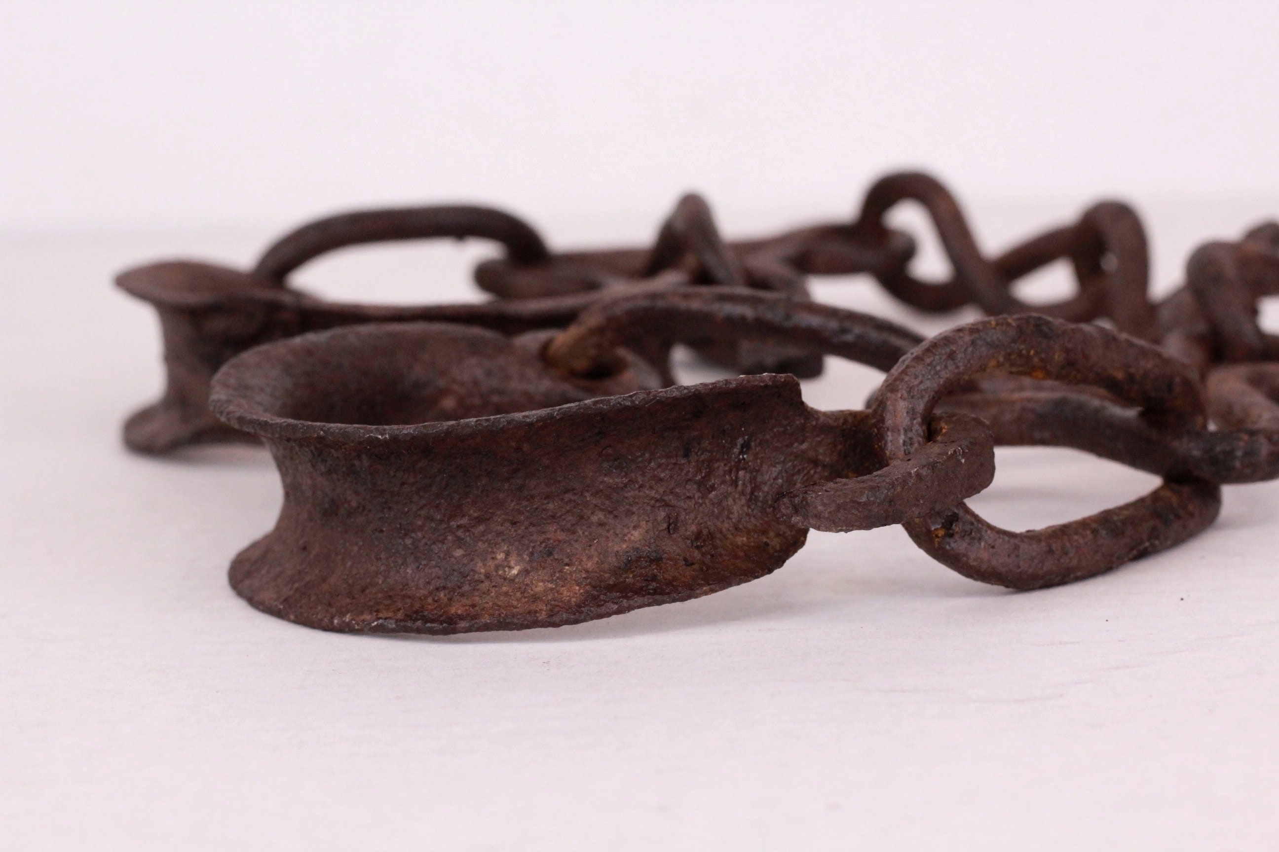 Antique Shackles, Horse Leg Iron Chain, Animal Ankle Shackles ...