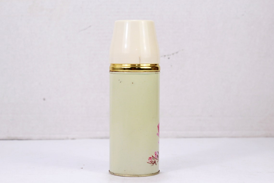 Small Vacuum Thermos With Plastic Stopper and Cup Camping - Etsy