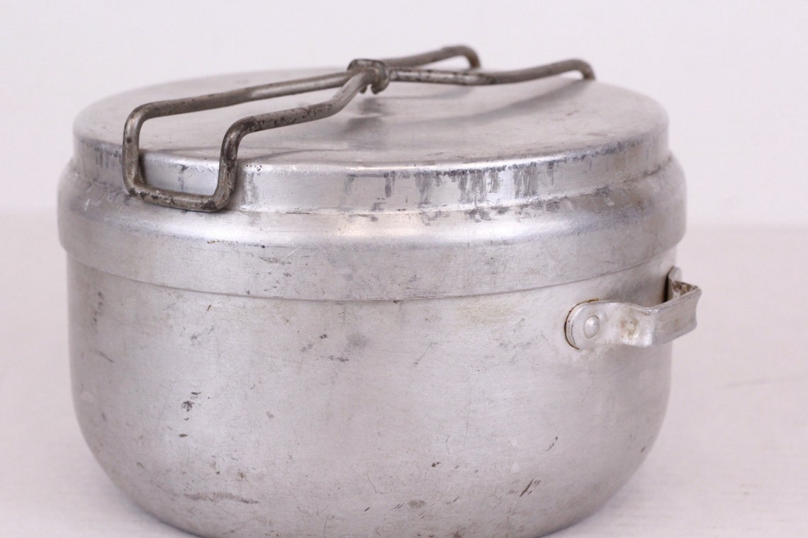 Vintage Mess Kit Army Aluminum Mug/ Plate Military Lunch Box - Etsy