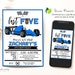 Race Car Fast Five Birthday Party Invitation Favor Tag Digital Template ...